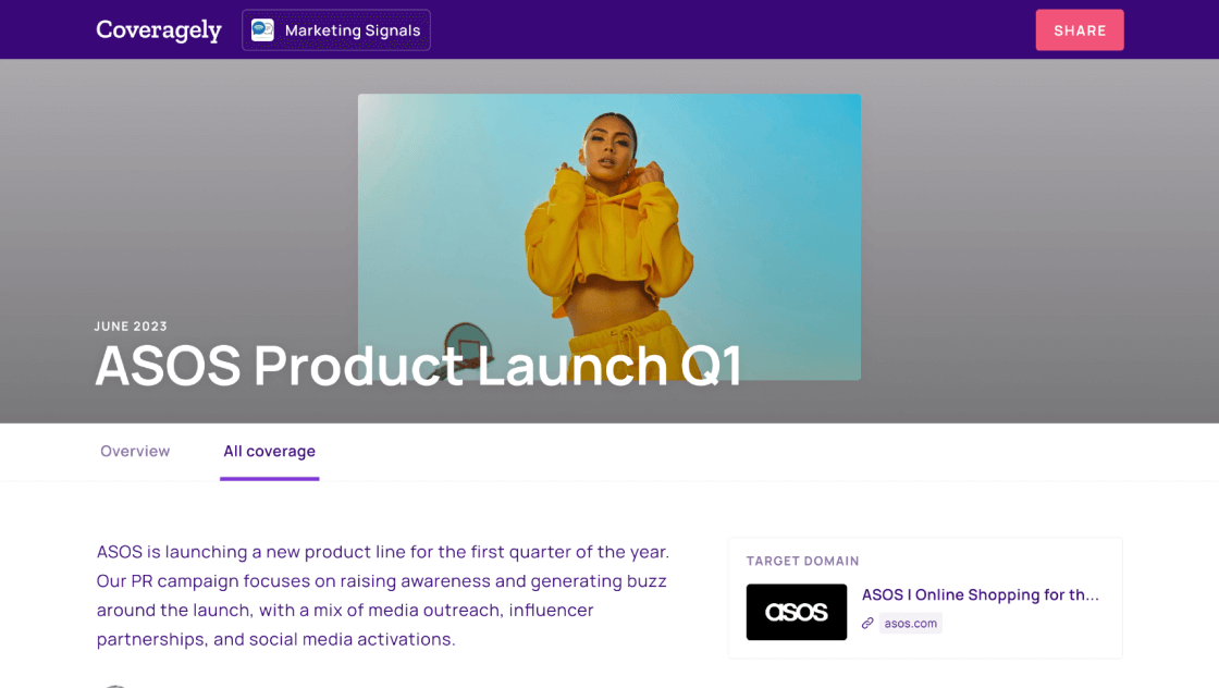 Coveragely - Digital PR and Link Building Reporting Software Built For You